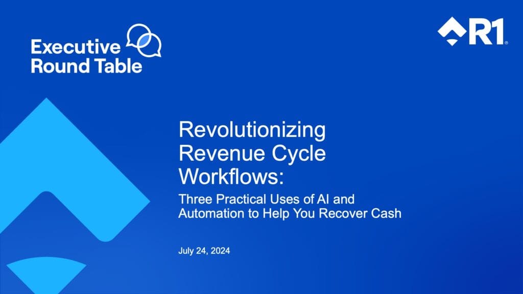 Revenue Optimization - R1 RCM Revenue Optimization - R1 RCM